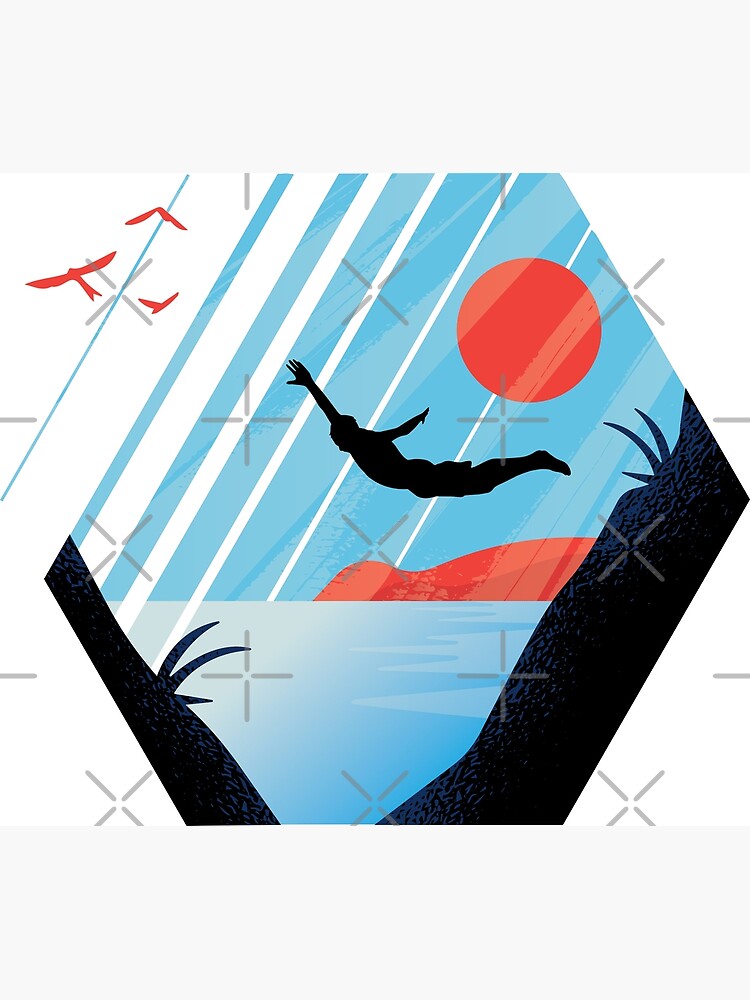 "cliff jumping" Poster for Sale by GoodQuality | Redbubble