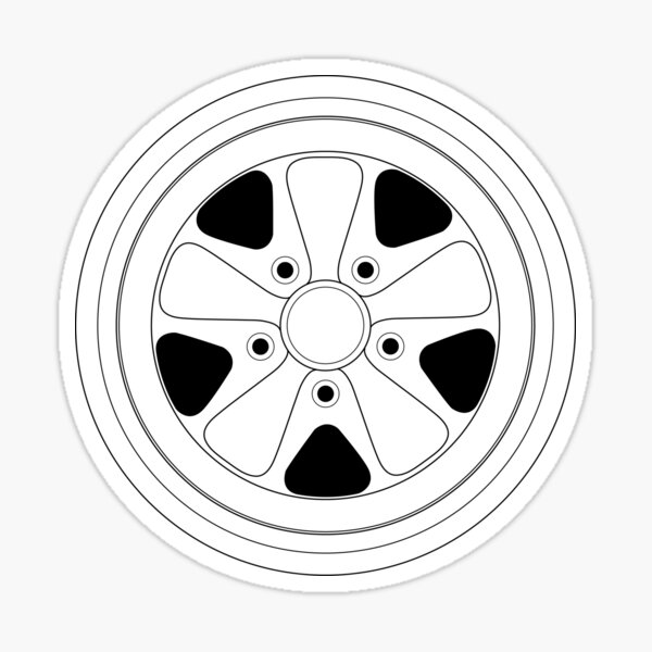 "Classic Fuch wheel " Sticker for Sale by Zade1975 | Redbubble