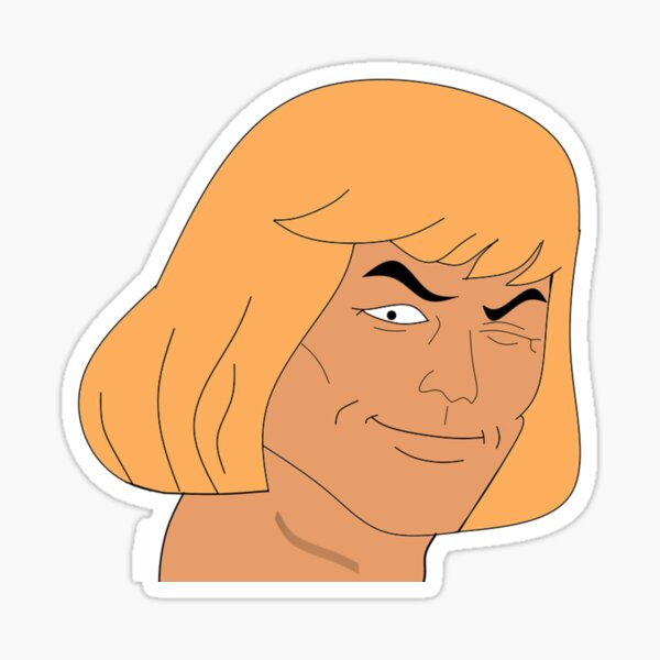 "He-Man" Sticker for Sale by Slinky-Reebs | Redbubble