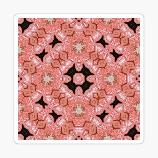 "Pink Lattice" Sticker for Sale by HodgePodger | Redbubble