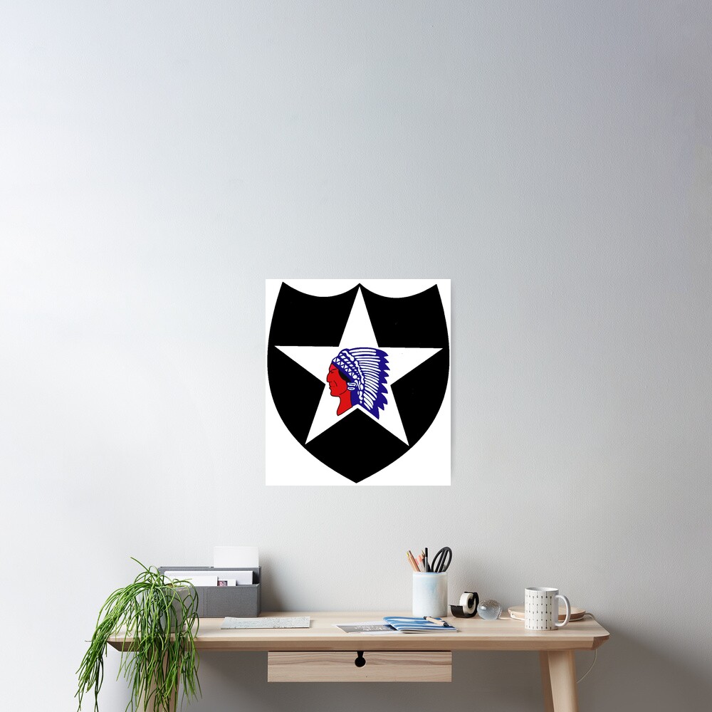 "2nd Infantry Division Logo" Poster for Sale by Spacestuffplus | Redbubble