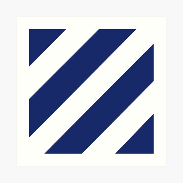 "Third Infantry Division (3ID) Insignia" Art Print for Sale by ...