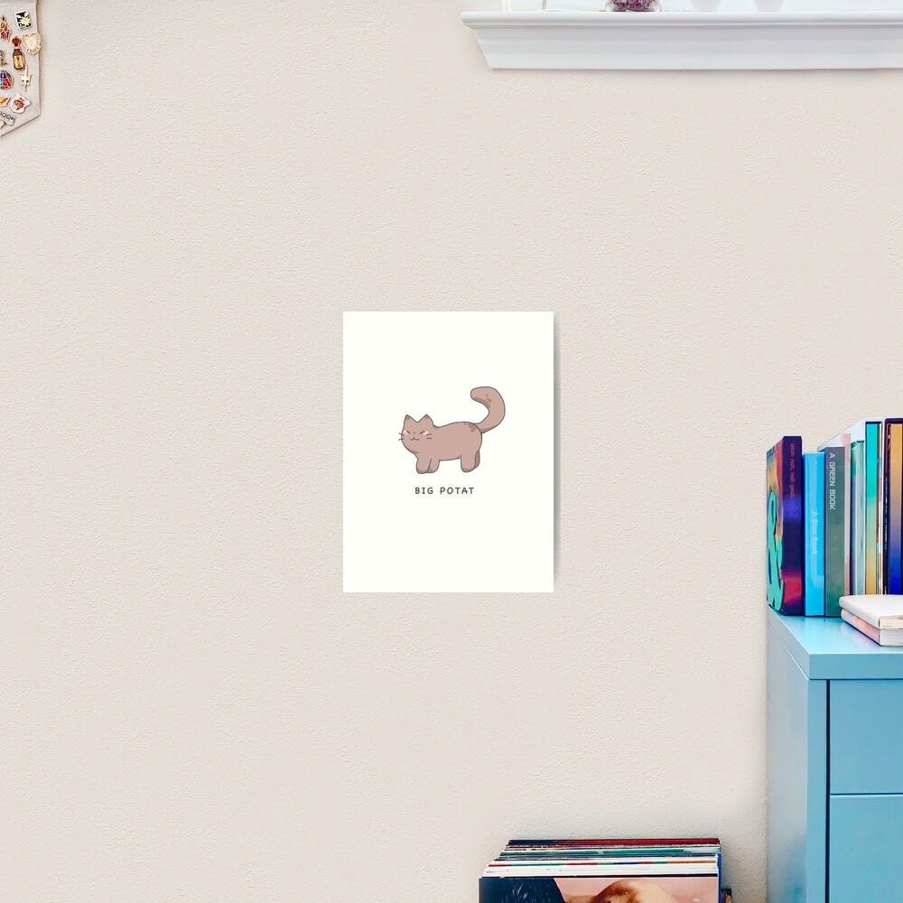 "Big potat- cute cat " Art Print by xYudinx | Redbubble