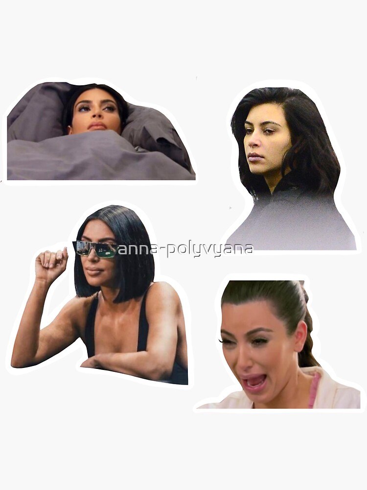 "Kim Kardashian Stickers 2nd edition " Sticker by anna-polyvyana ...