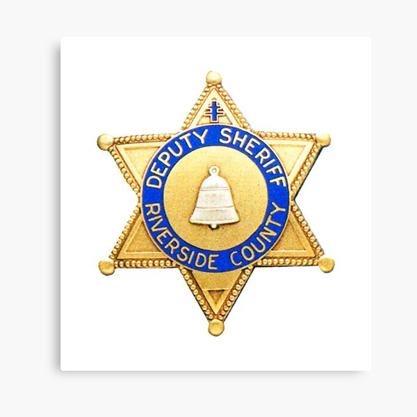 "Deputy Sheriff Riverside County" Canvas Print by lawrencebaird | Redbubble