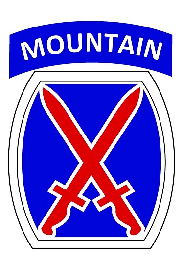 "10th Mountain Division Logo" Poster by Spacestuffplus | Redbubble
