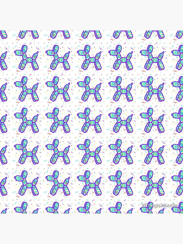 "Balloon Dogs Party in Purple, Teal" Sticker by Whoopsidoodle | Redbubble