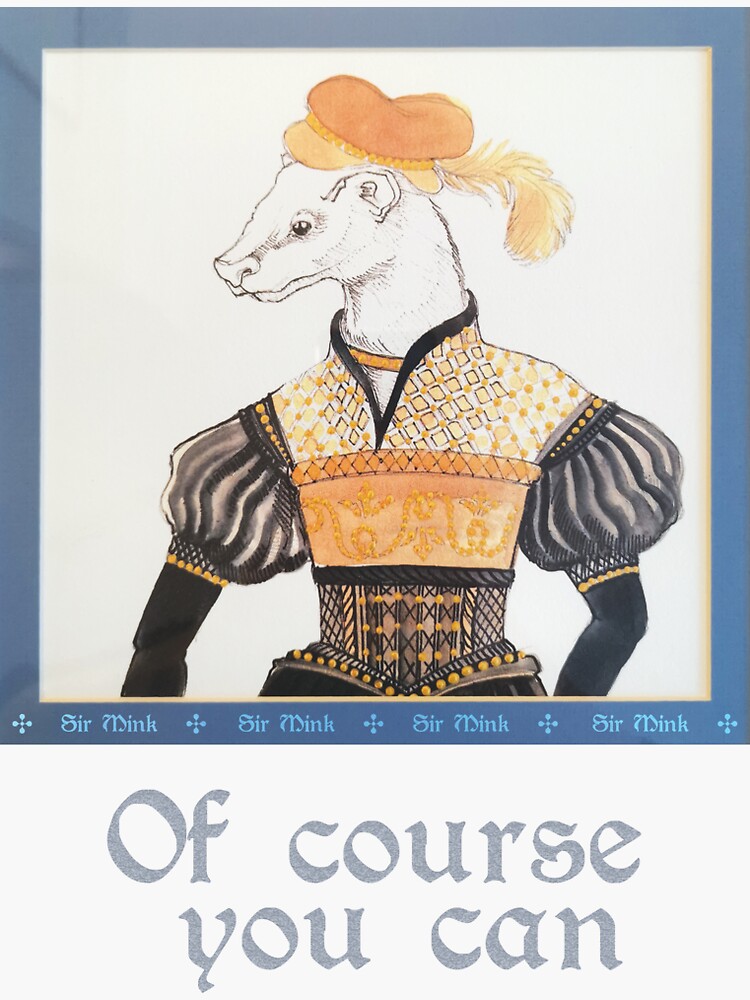 "Sir Mink Rules" Sticker for Sale by filstrup | Redbubble