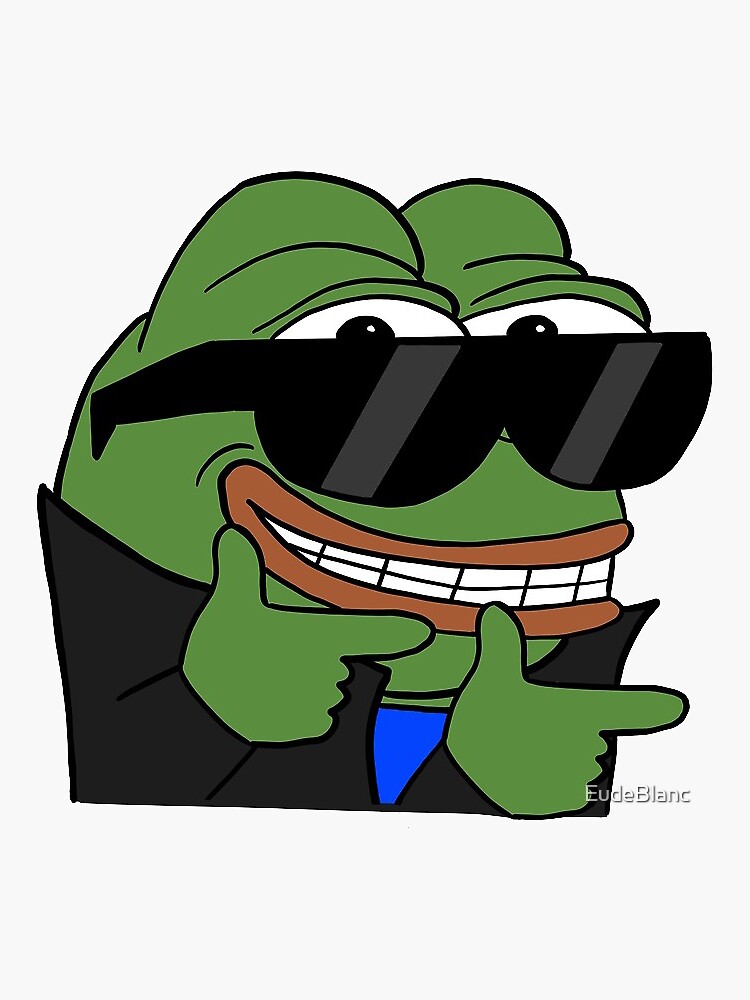 "Cool peepo" Sticker for Sale by EudeBlanc | Redbubble