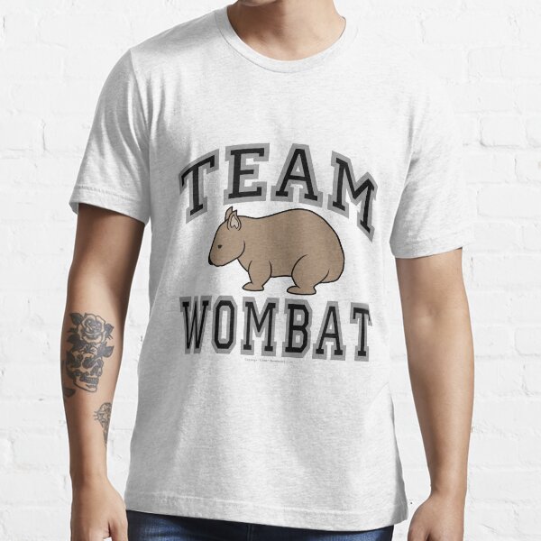 "Team Wombat Logo in Black and Grey" T-shirt by Wombania | Redbubble