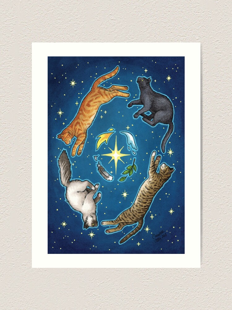"Elemental Cats" Art Print for Sale by elisabethalba | Redbubble