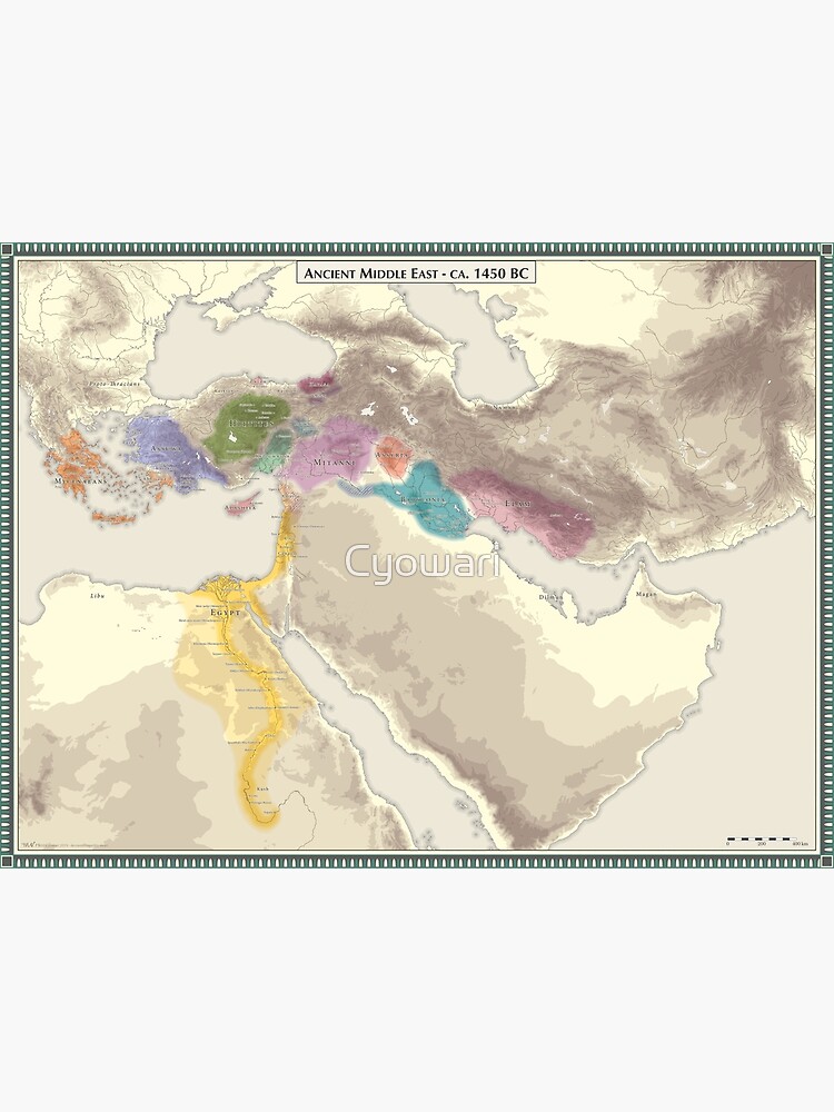 "Ancient Middle East 1450 BC" Poster for Sale by Cyowari | Redbubble
