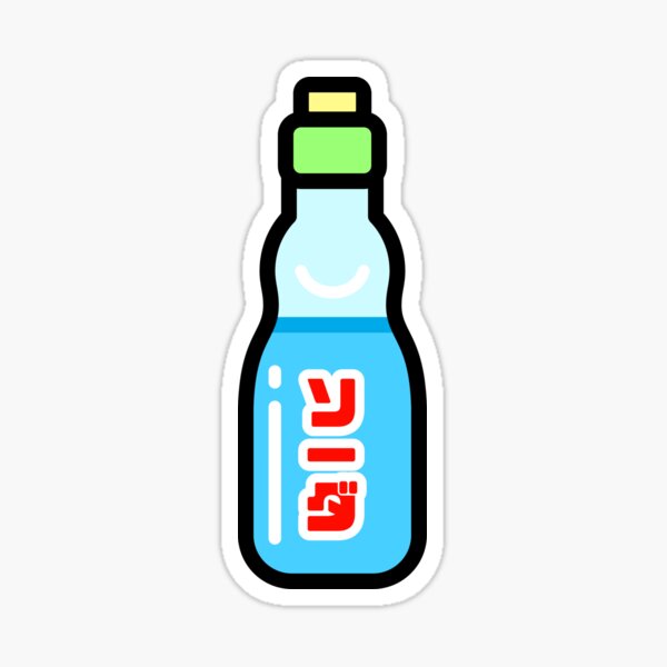 "Ramune Soda" Sticker by Tinglepip | Redbubble