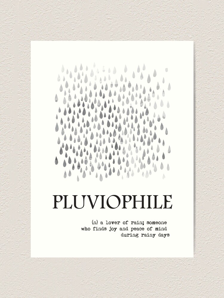 "Pluviophile Rain Love" Art Print by NordicStudio | Redbubble