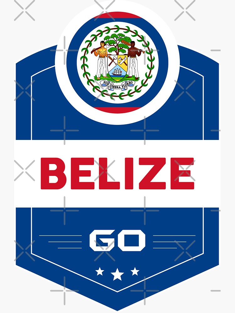 "GO BELIZE" Sticker for Sale by MarkMotta | Redbubble