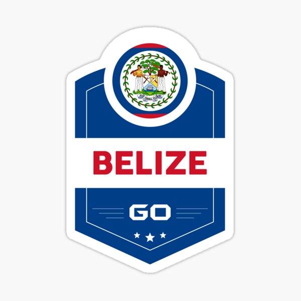 "GO BELIZE" Sticker for Sale by MarkMotta | Redbubble
