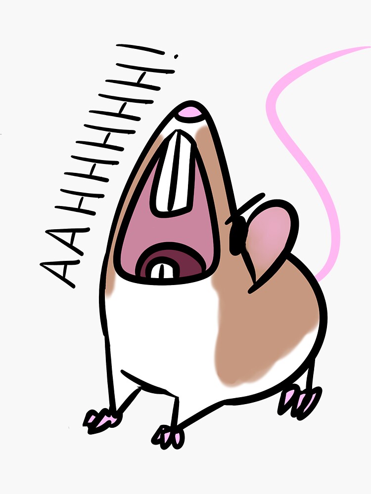 "Howling Grasshopper Mouse" Sticker for Sale by ComfyKat | Redbubble