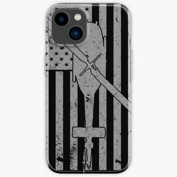 "UH-1 Iroquois Huey Military Helicopter Vintage Flag" iPhone Case for ...