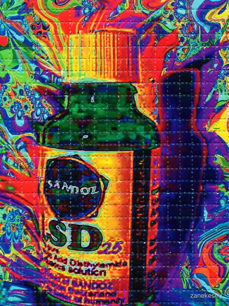 "LSD 25 Sandoz vial blotter art" iPhone Case for Sale by zanekesey ...