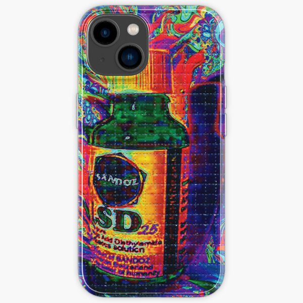 "LSD 25 Sandoz vial blotter art" iPhone Case for Sale by zanekesey ...