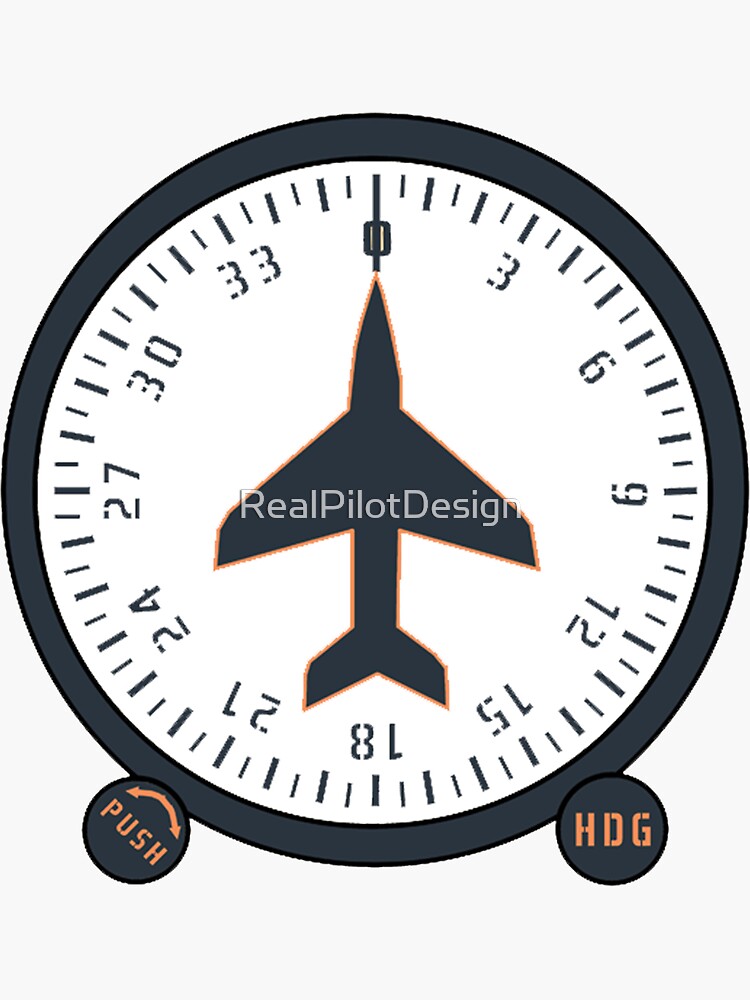 "Horizontal Situation Indicator HSI Flight Instruments Sticker" Sticker ...