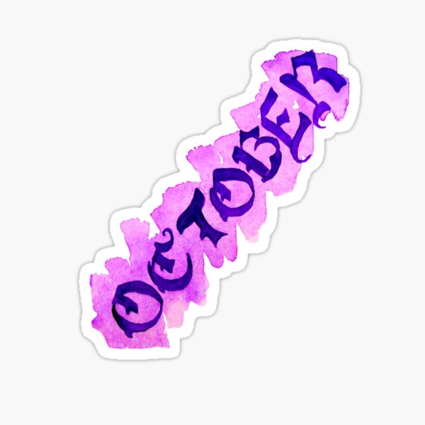 "October Set 2" Sticker for Sale by Rubyskittles | Redbubble
