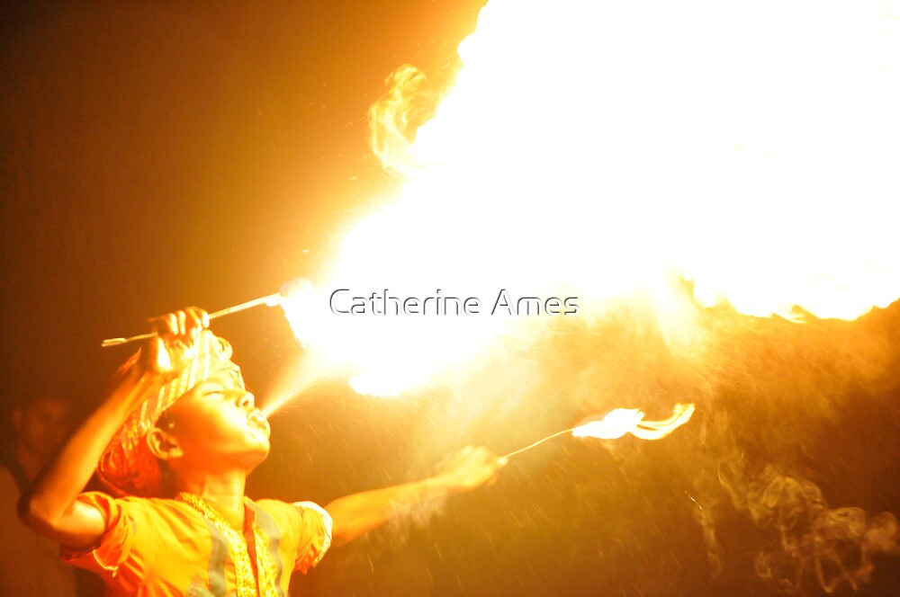 "young fire spitter, Rajasthan, India" by Catherine Ames | Redbubble
