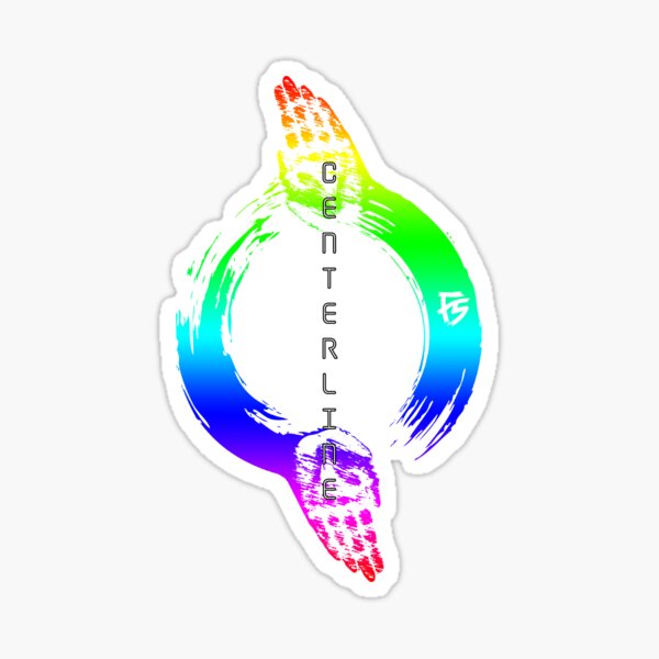 "Centerline - enso palms rainbow" Sticker for Sale by j-duke | Redbubble