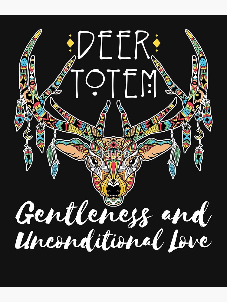 "Native American Deer Totem Generosity and Unconditional Love" Art ...