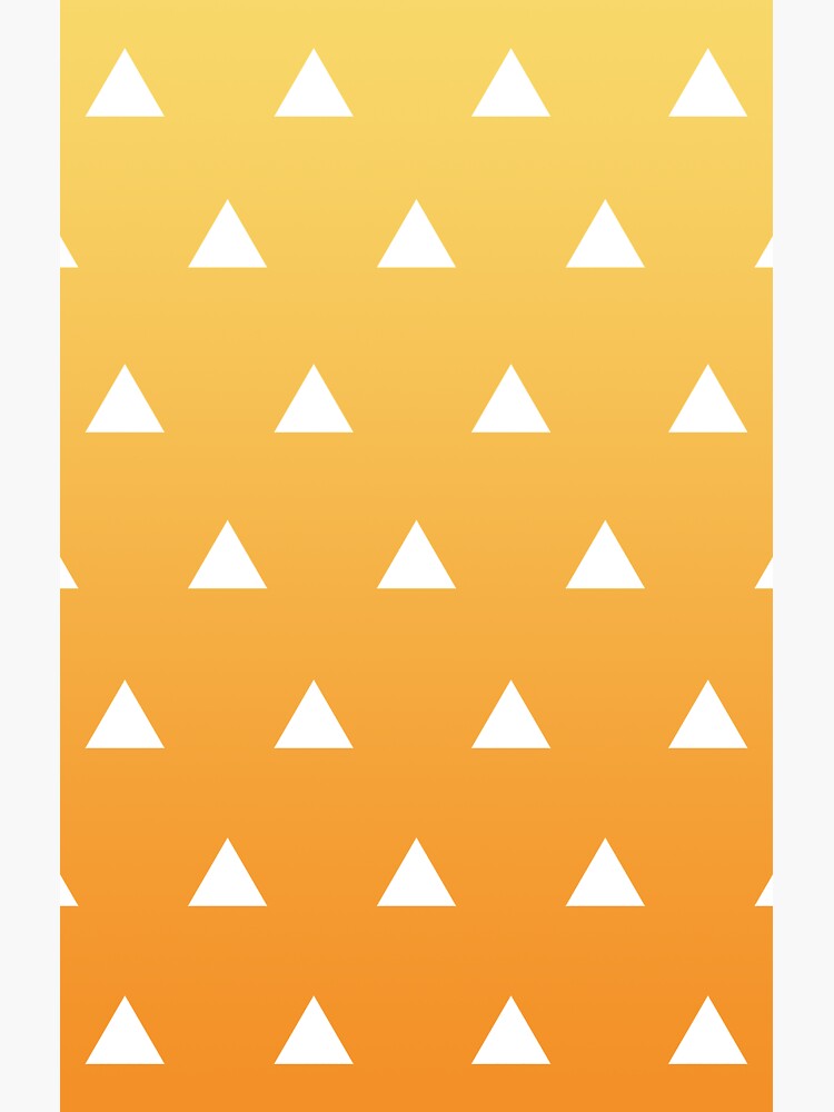 "Demon Slayer Zenitsu Agatsuma Haori Pattern" Sticker by Jayudesu ...