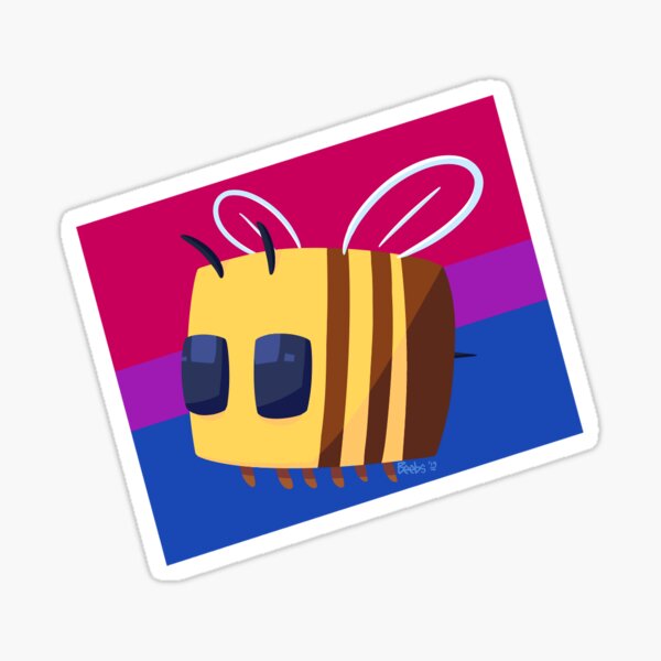 "Minecraft Bee says Bisexual Rights :)" Sticker for Sale by SB7989 ...