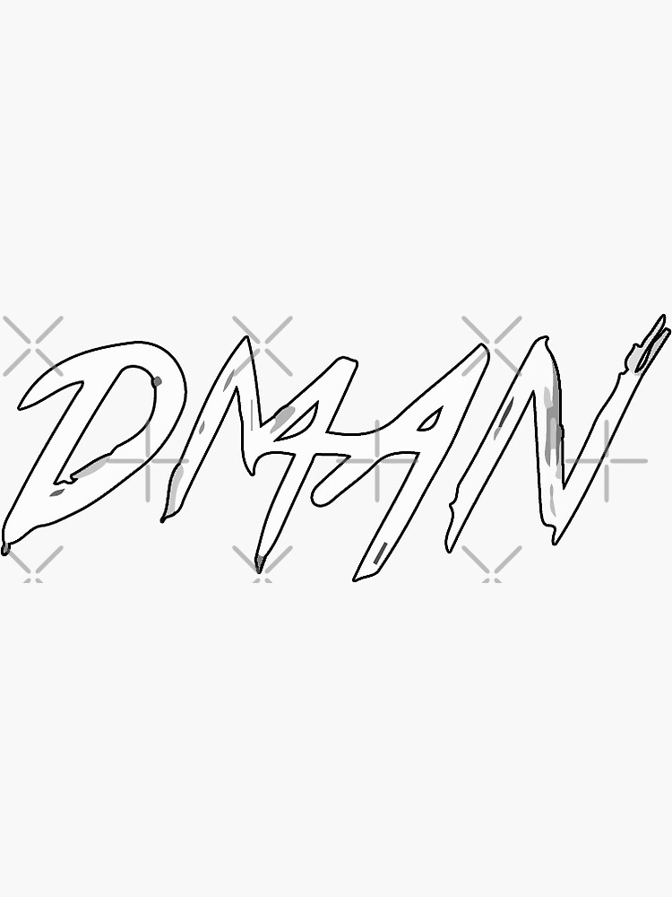 "DMan Logo" Sticker for Sale by DMan96 | Redbubble