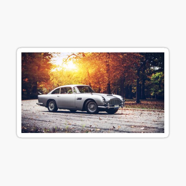 "Aston Martin DB5 in Autumn" Sticker by ratpack4 | Redbubble