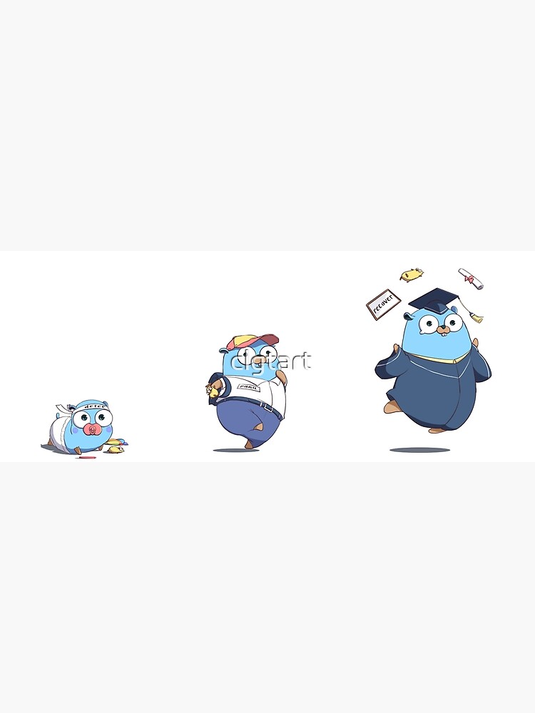 "Golang Gopher Go defer panic recover" Poster by clgtart | Redbubble