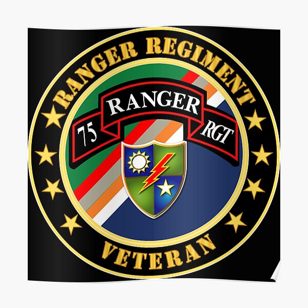 "Army - Ranger Regiment Veteran - Scroll - DUI" Poster by twix123844 ...
