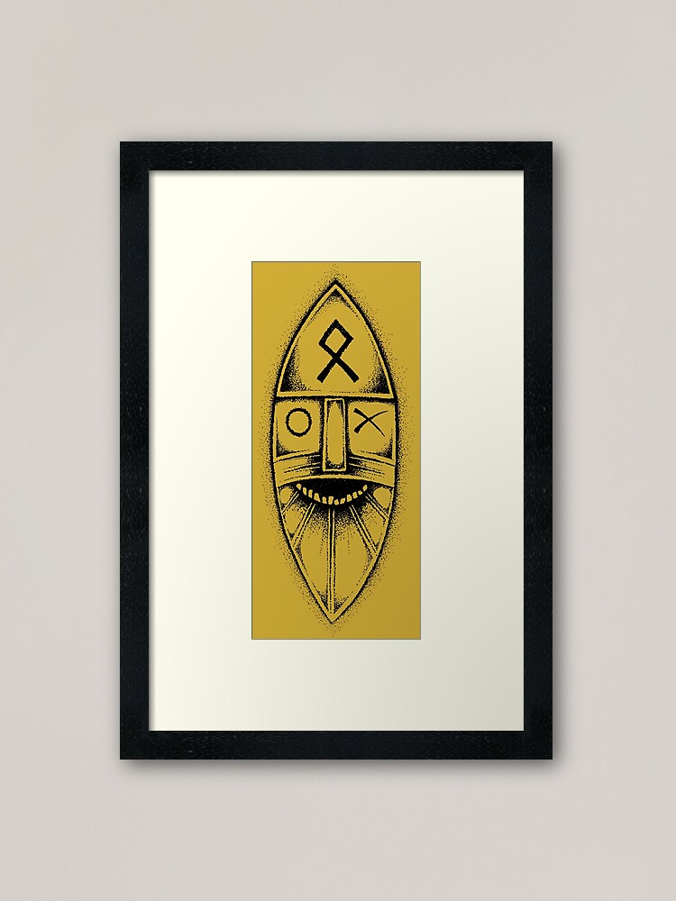 "Odin / Wodan / Wotan Drawing" Framed Art Print for Sale by ...