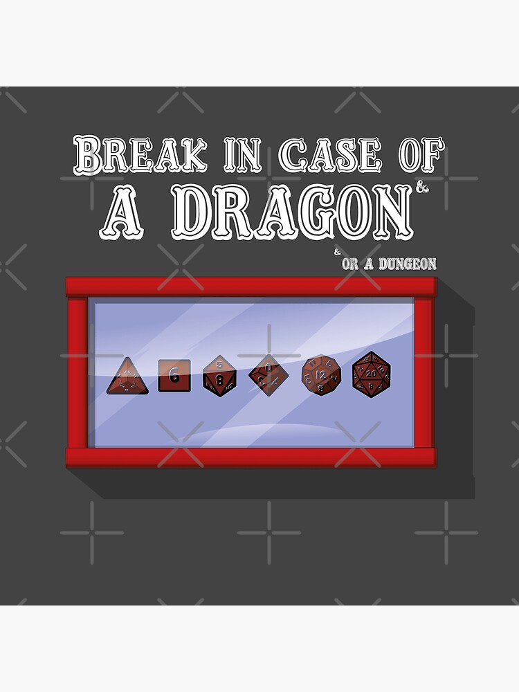 "Break in case of a dragon" Poster for Sale by Caldofran | Redbubble