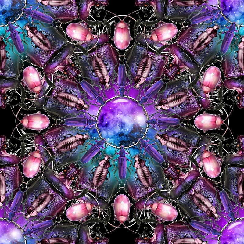 "lost in space bugs mandala " by burenkaUA | Redbubble