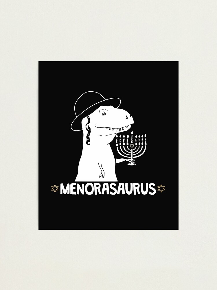"Menorasaurus Hanukkah Jewish dinosaur rex funny Chanukah gifts for ...
