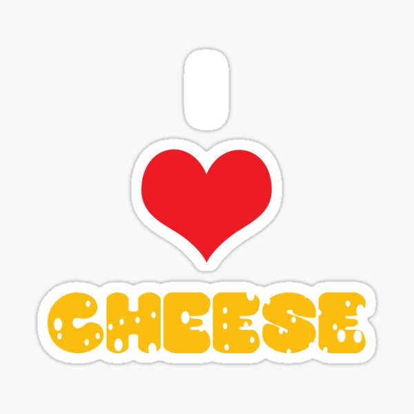 "Cheese" Sticker for Sale by 4tomic | Redbubble