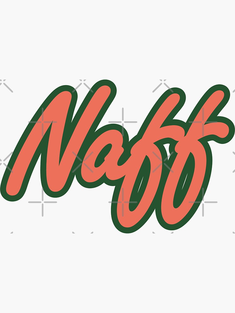 "NAFF" Sticker for Sale by MonkeySame | Redbubble