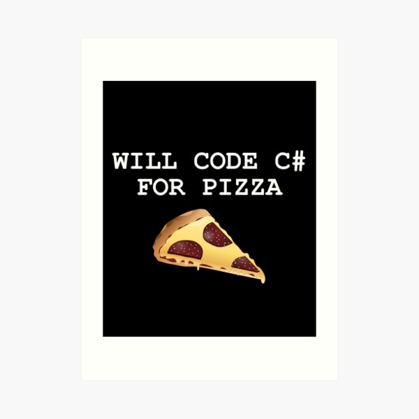"Funny C# Programming Joke Programmer C# Developer" Art Print for Sale ...