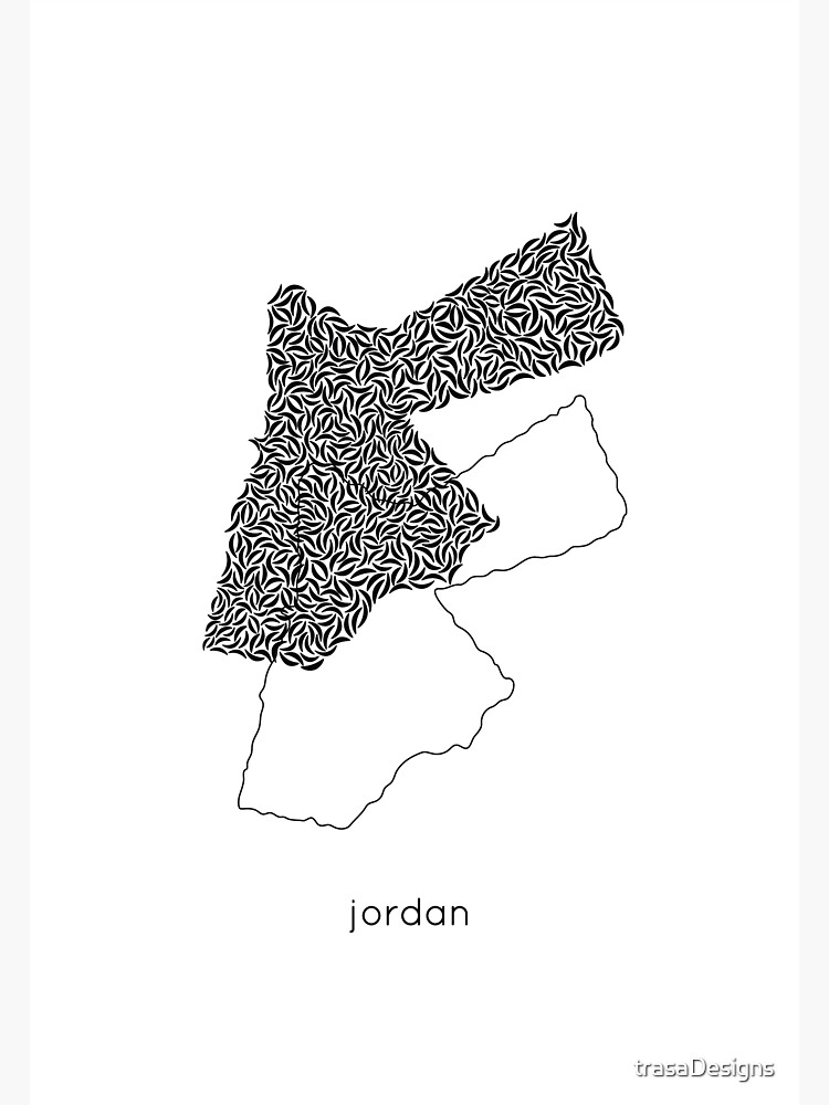 "Tabula Rasa Jordan Map" Sticker by trasaDesigns | Redbubble