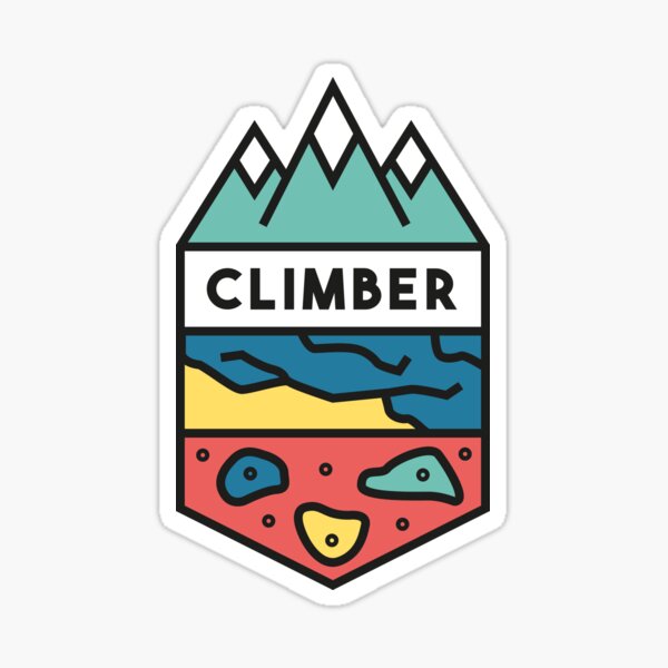 Climbing Stickers | Redbubble