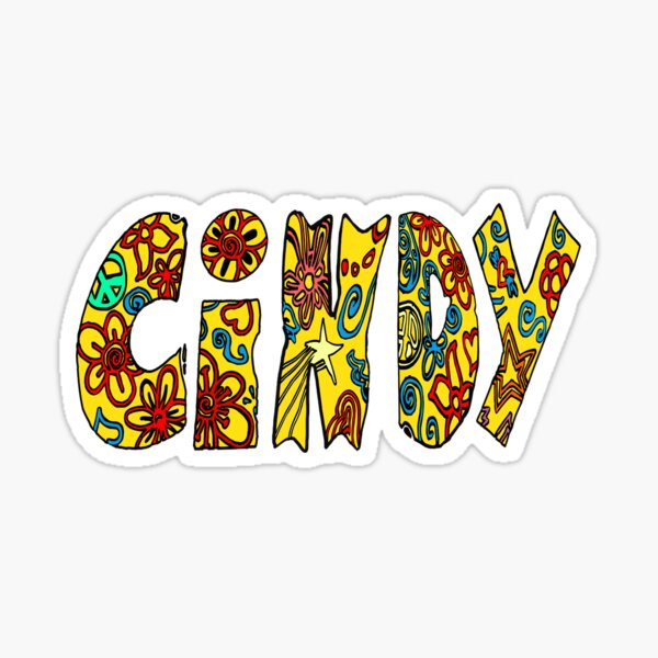 "CINDY COLLECTION " Sticker for Sale by Attiva | Redbubble