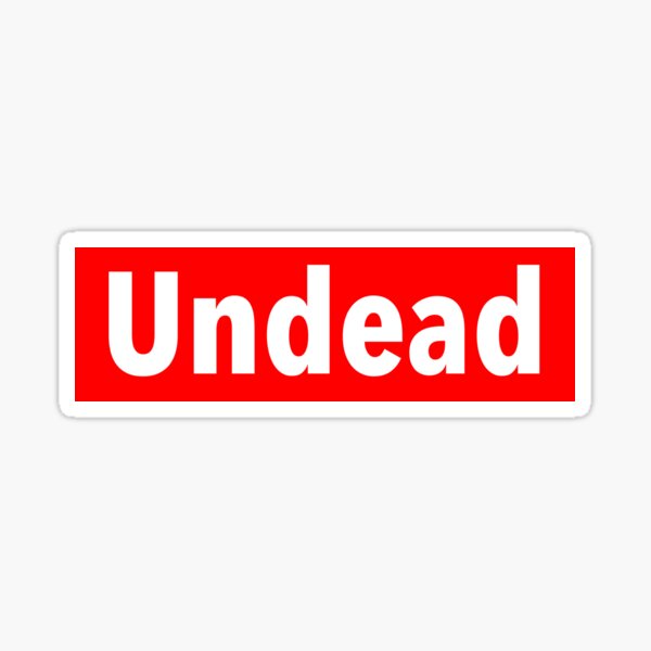 "Undead - Lazy Fancy Dress" Sticker by weavernap | Redbubble