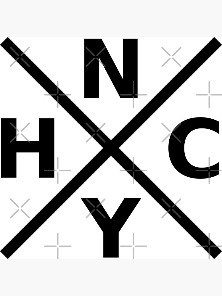 "NYHC - New York Hardcore Logo Schwarze Schrift" Kunstdruck von ramiro ...