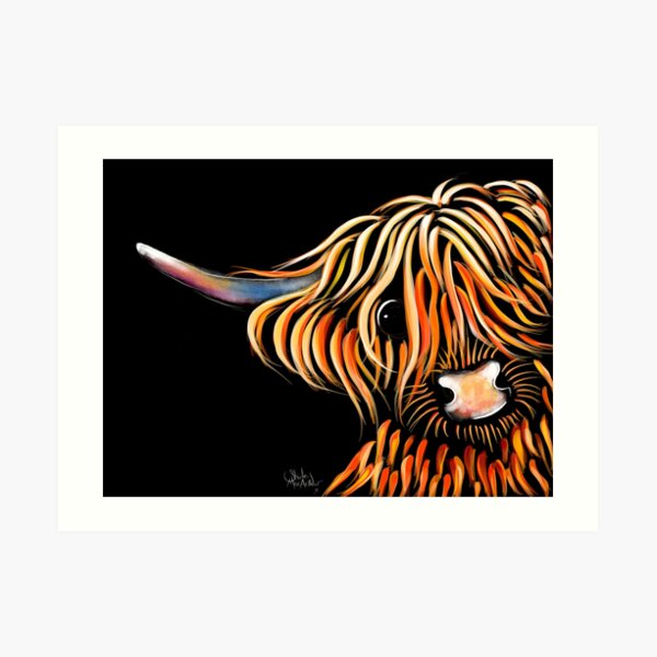 "HiGHLaND CoW PRiNT SCoTTiSH ' CHaRLie ' BY SHiRLeY MacARTHuR" by ...
