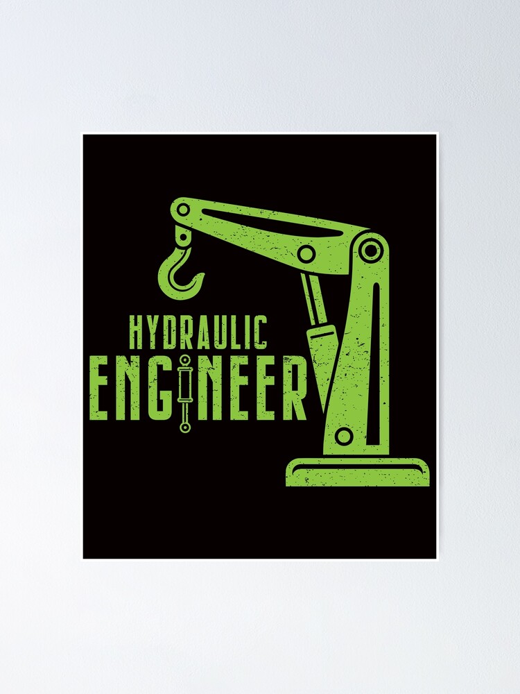 "Hydraulic engineer / hydraulic crane" Poster by torlei565 | Redbubble
