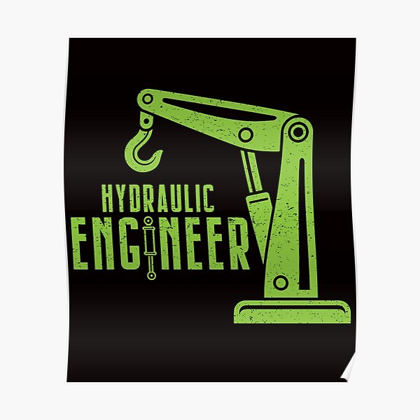 "Hydraulic engineer / hydraulic crane" Poster by torlei565 | Redbubble